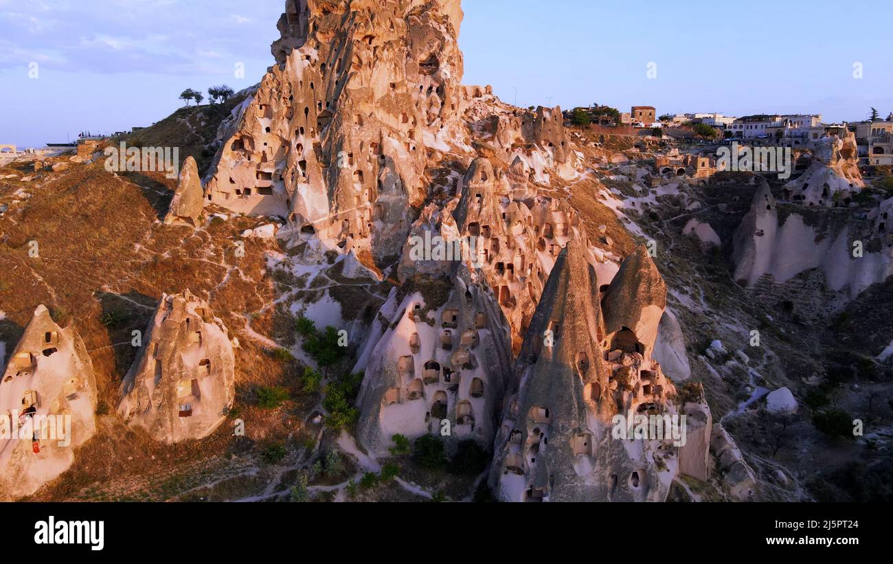 Fairy chimney rock formations in Cappadocia, Turkey Stock Photo - Alamy
