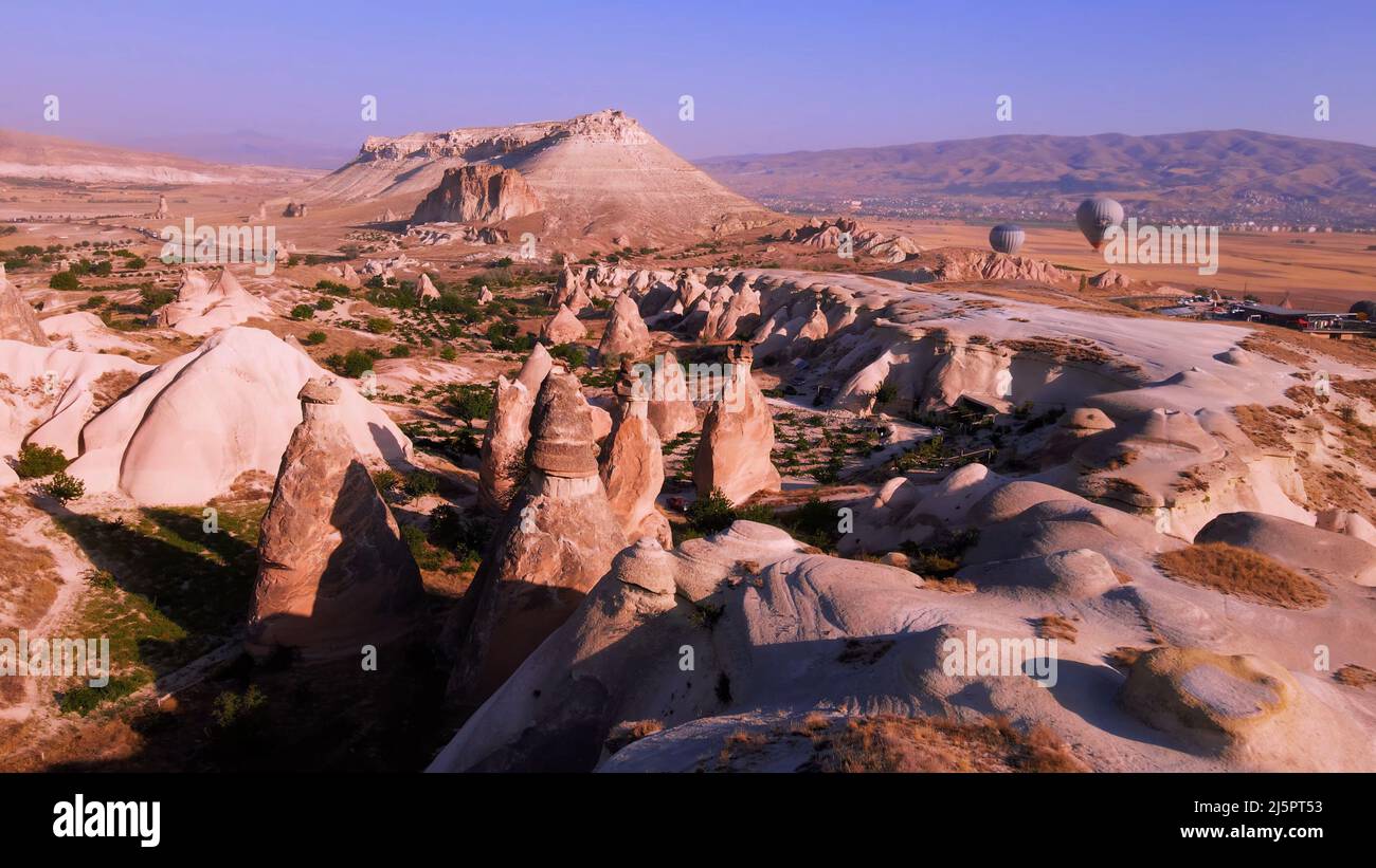 Fairy chimney rock formations in Cappadocia, Turkey Stock Photo - Alamy