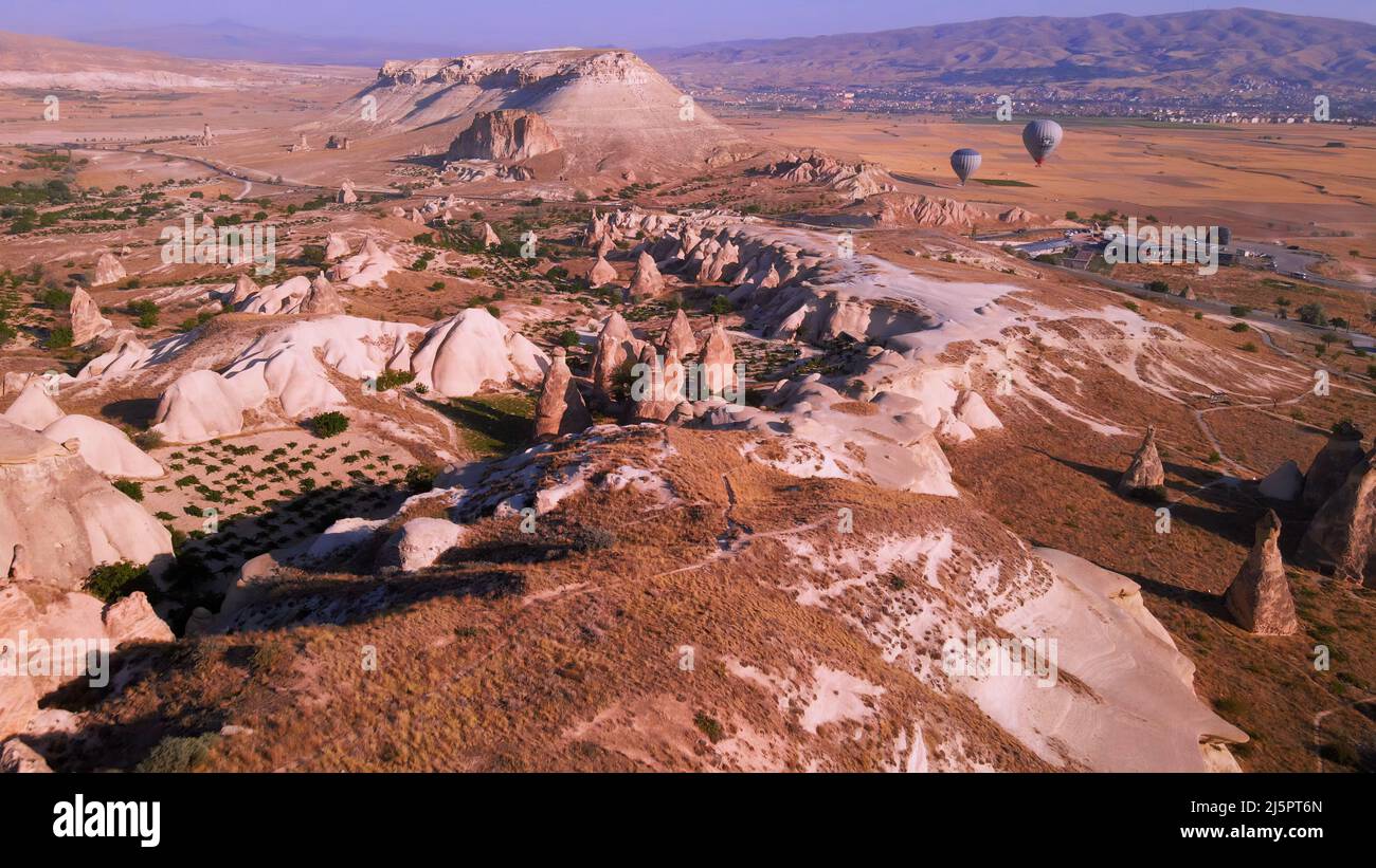 Fairy chimney rock formations in Cappadocia, Turkey Stock Photo - Alamy