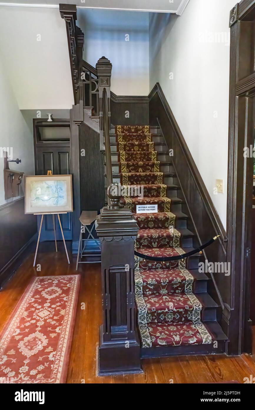 Interior of he Rabb Mansion plantation house for the Rabb Plantation ...