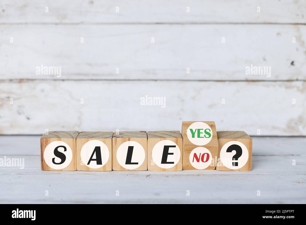 sales word is made of wooden building blocks, white wooden background ...