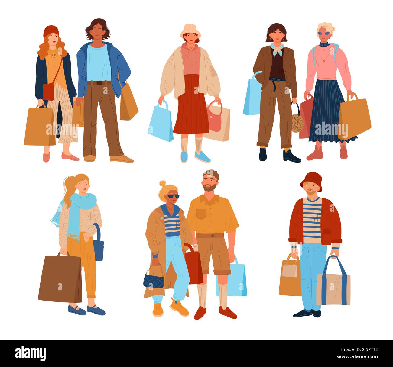 Clothes shopper Stock Vector Images - Alamy