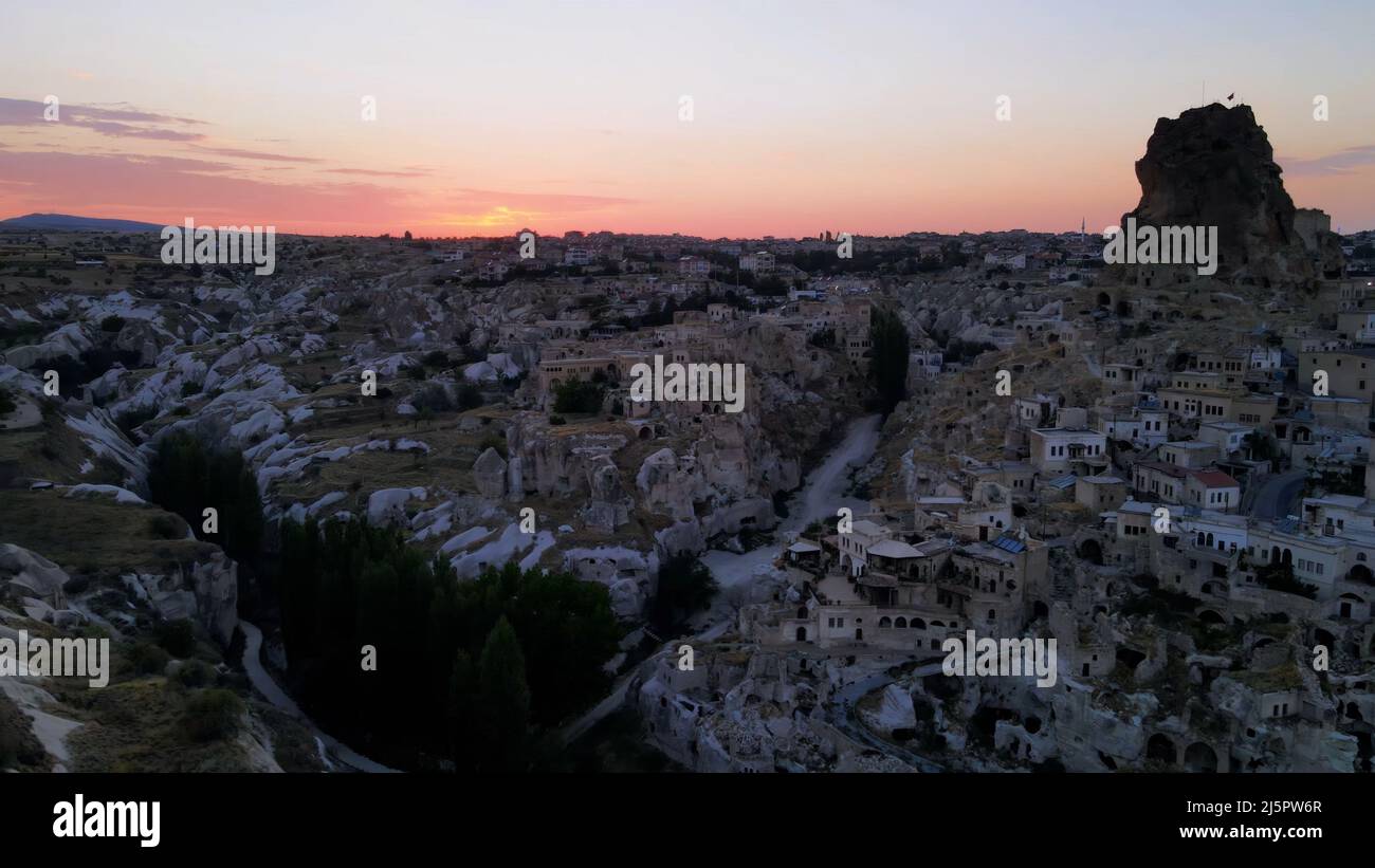 Aerial 4k top view of Cappadocia in Turkey Stock Photo - Alamy