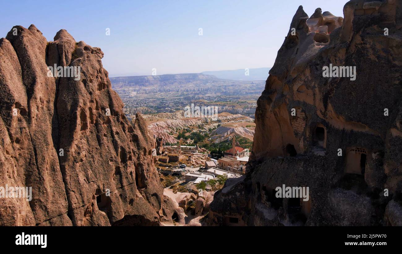 Aerial 4k top view of Cappadocia in Turkey Stock Photo - Alamy