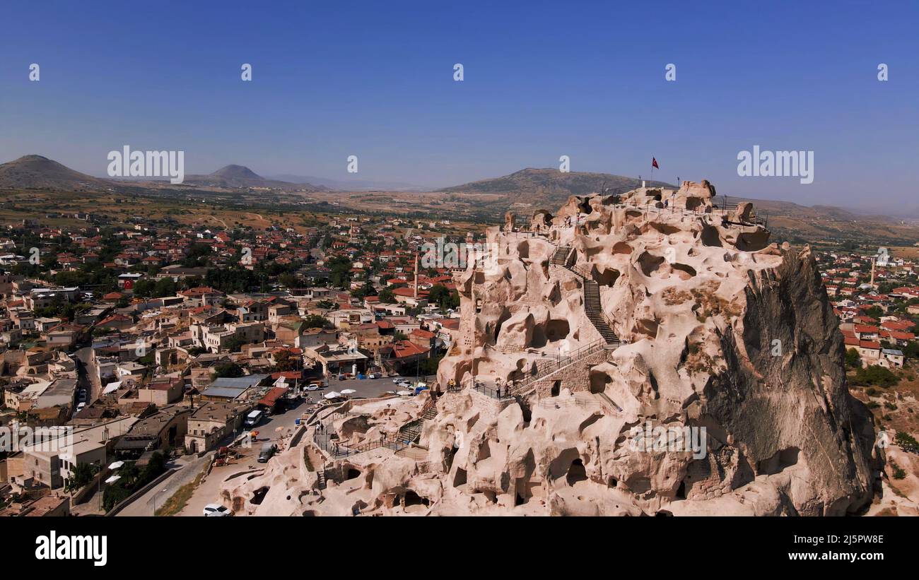 Aerial 4k top view of Cappadocia in Turkey Stock Photo - Alamy