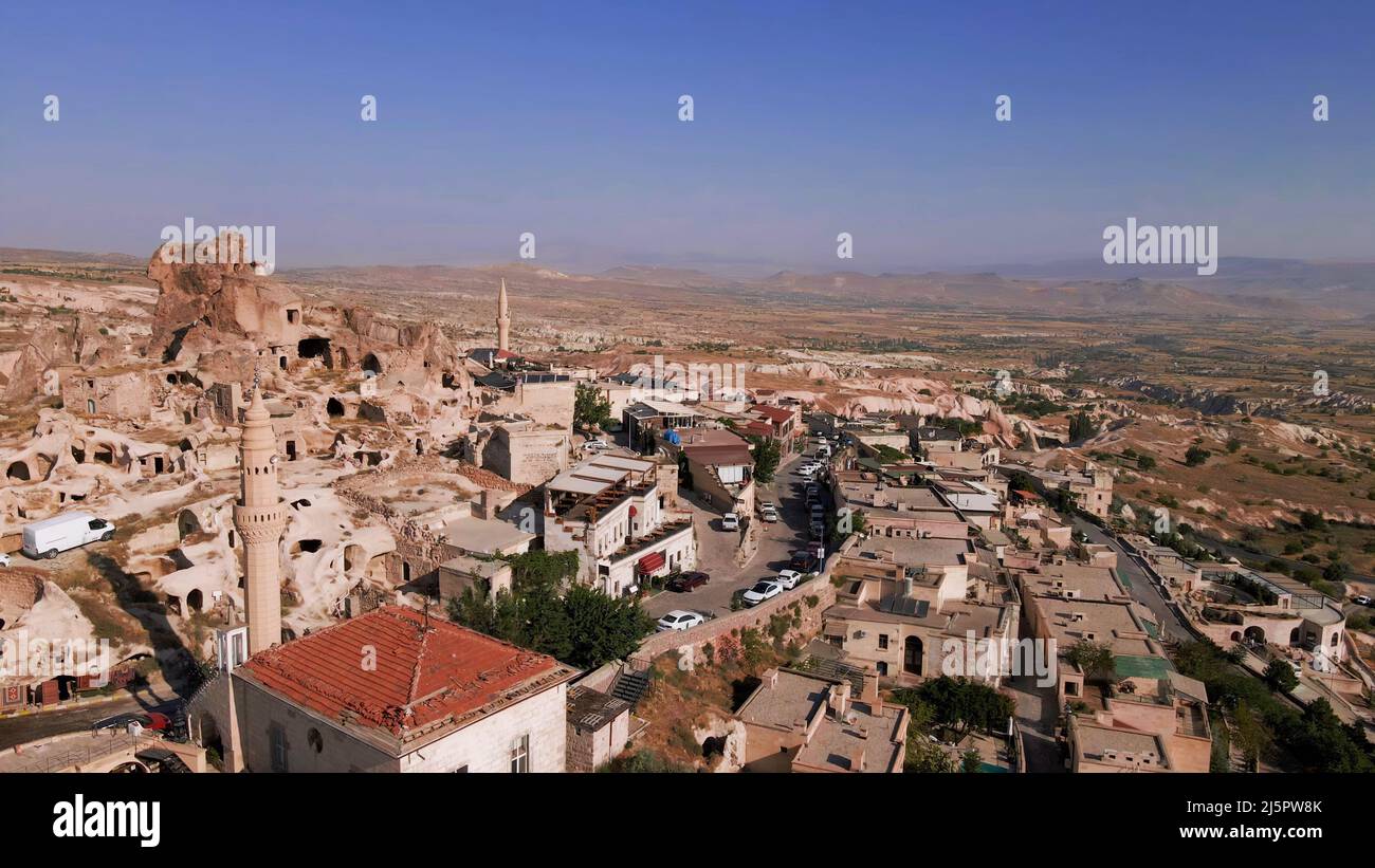 Aerial 4k top view of Cappadocia in Turkey Stock Photo - Alamy