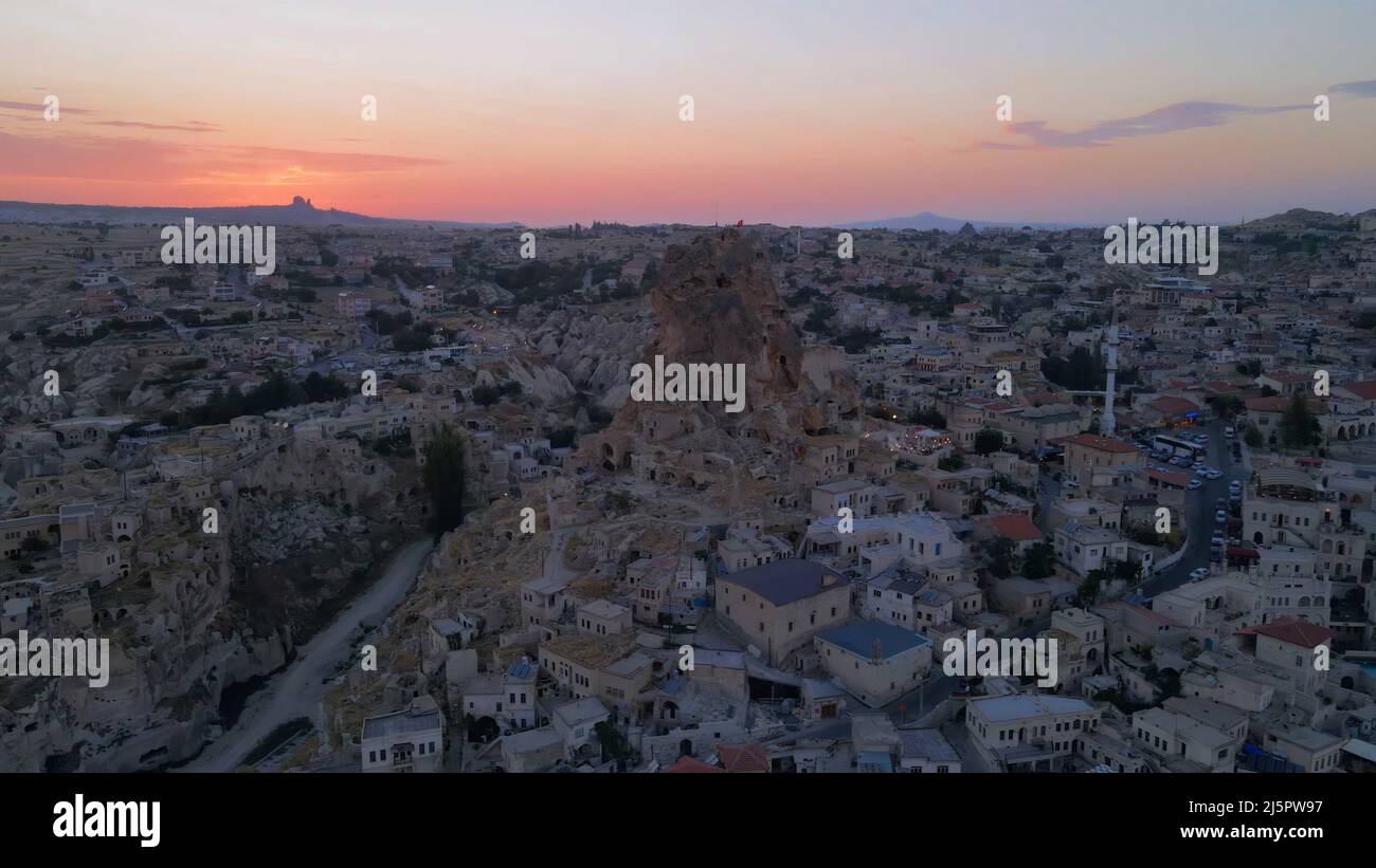 Aerial 4k top view of Cappadocia in Turkey Stock Photo - Alamy