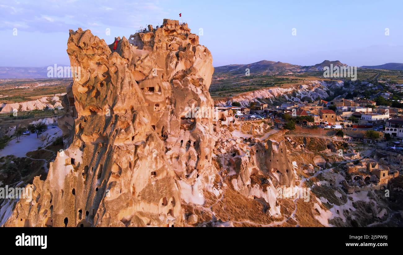 Aerial 4k top view of Cappadocia in Turkey Stock Photo - Alamy