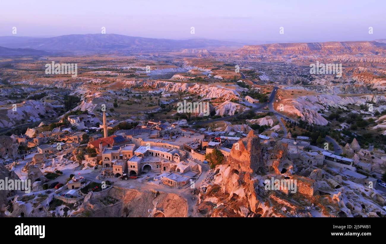 Aerial 4k top view of Cappadocia in Turkey Stock Photo - Alamy