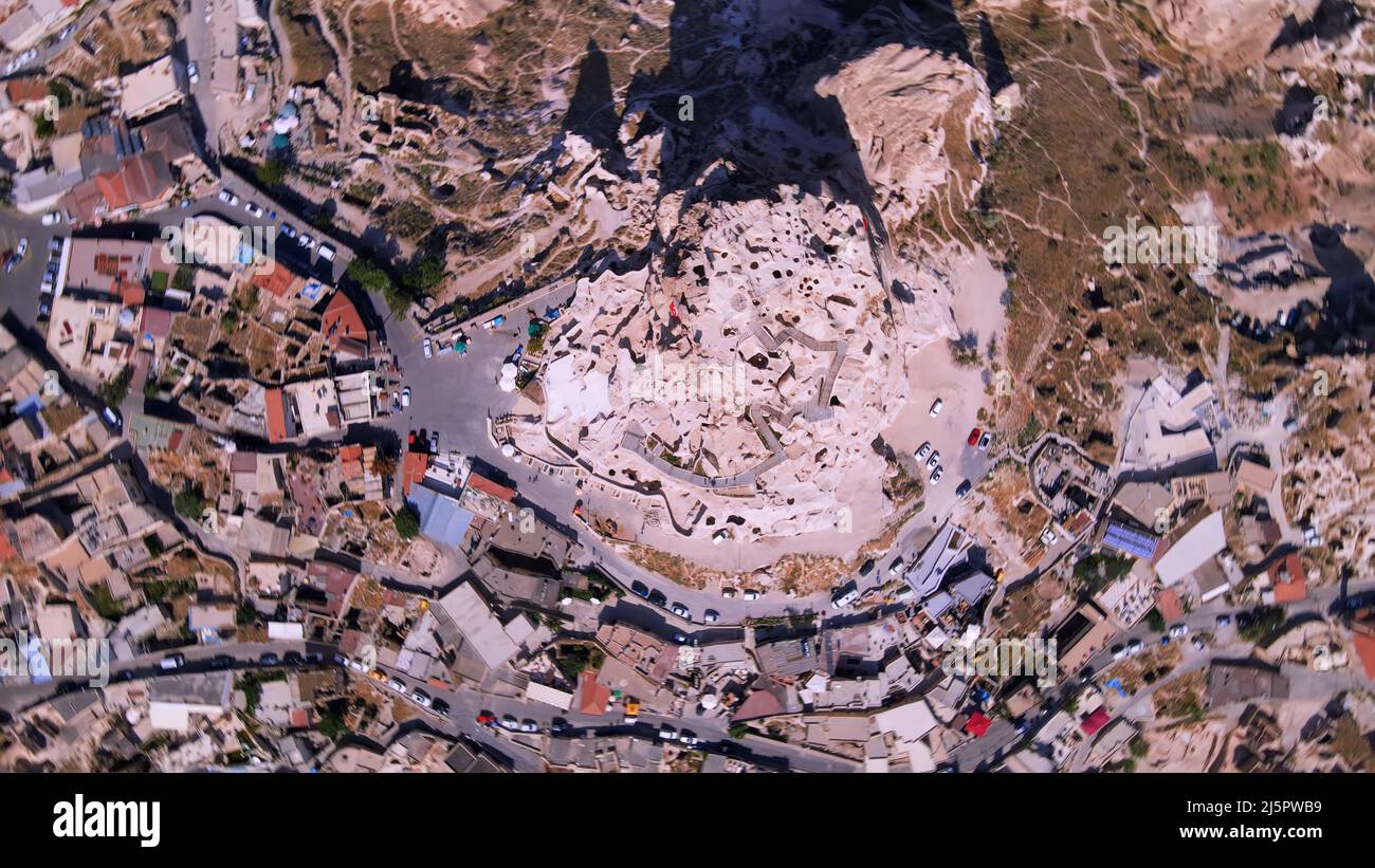 Aerial 4k top view of Cappadocia in Turkey Stock Photo - Alamy