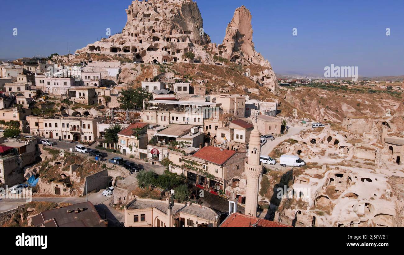Aerial 4k top view of Cappadocia in Turkey Stock Photo - Alamy