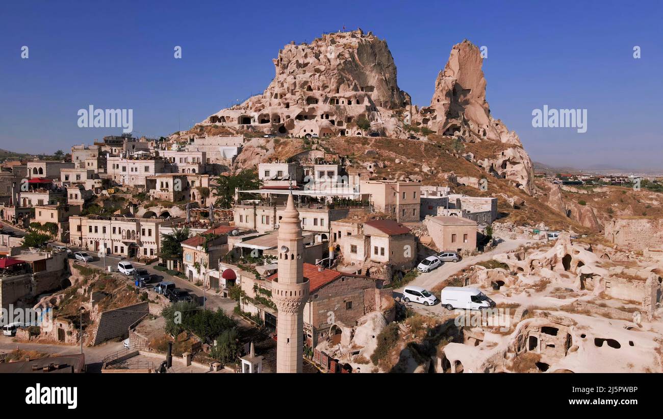 Aerial 4k top view of Cappadocia in Turkey Stock Photo - Alamy
