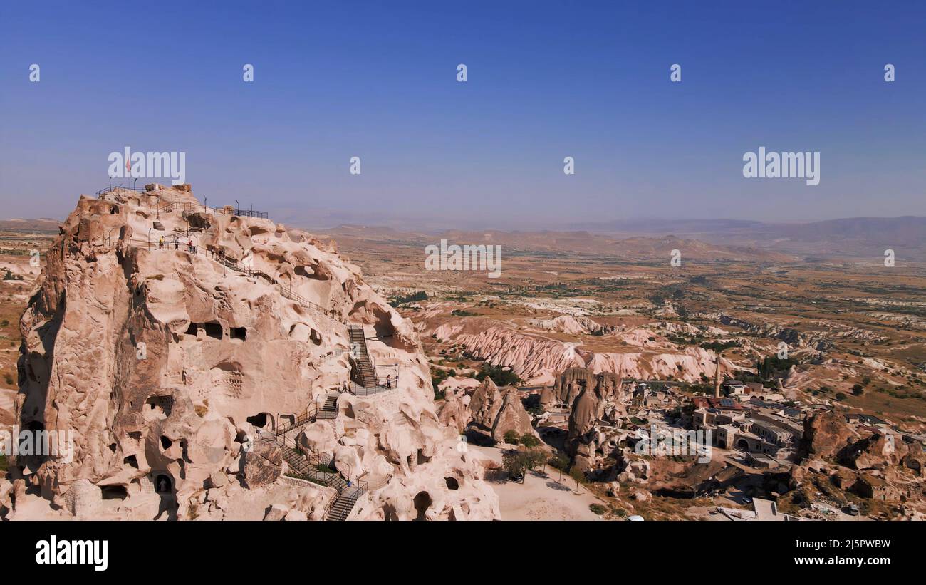 Aerial 4k top view of Cappadocia in Turkey Stock Photo - Alamy