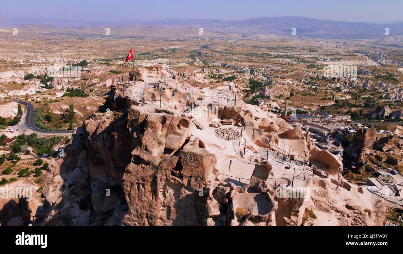 Aerial 4k top view of Cappadocia in Turkey Stock Photo - Alamy