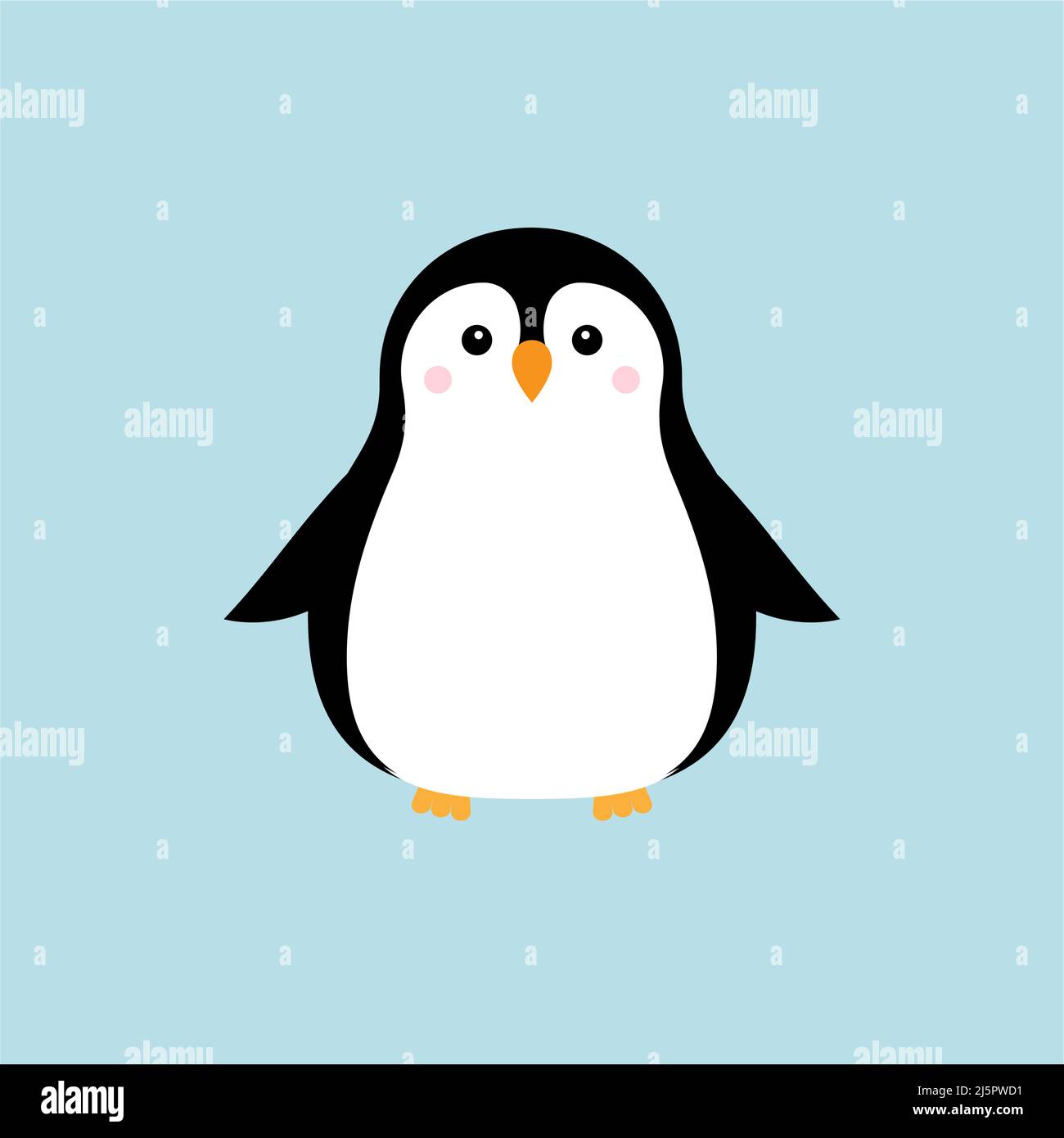 Blue Penguin Cartoon