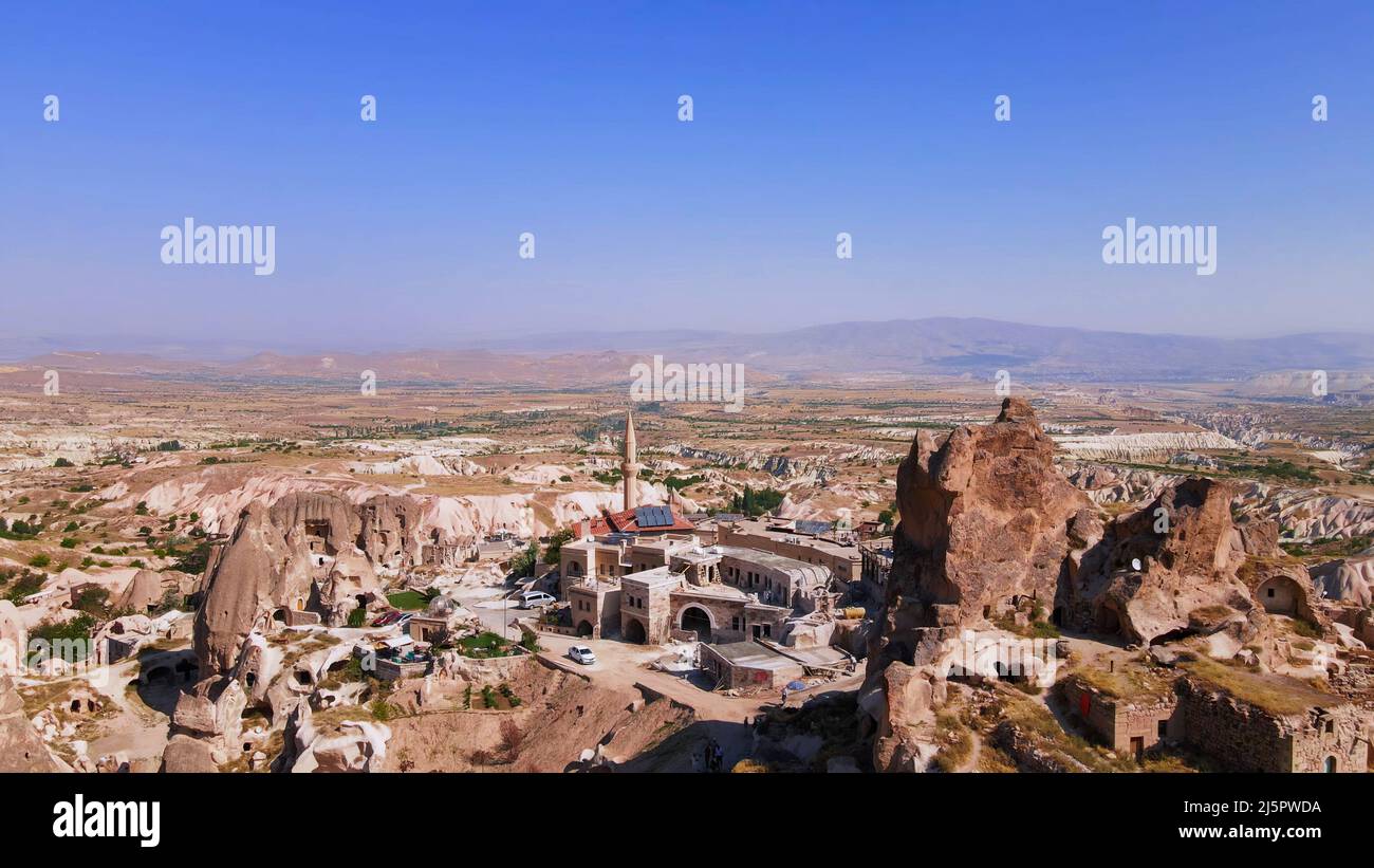 Aerial 4k top view of Cappadocia in Turkey Stock Photo - Alamy