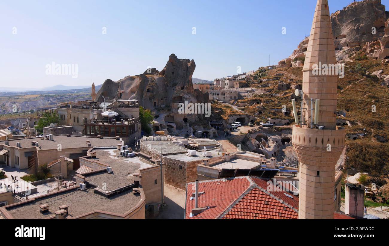 Aerial 4k top view of Cappadocia in Turkey Stock Photo - Alamy