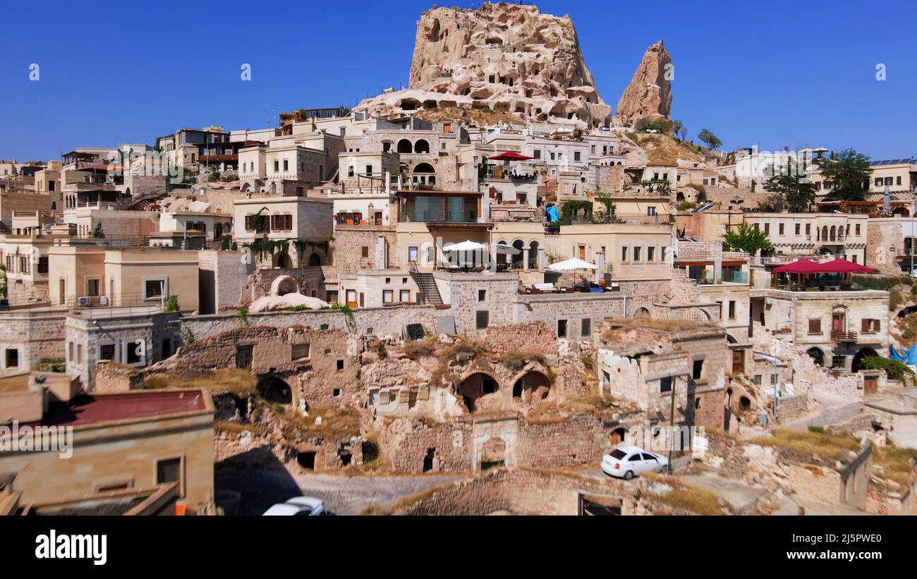 Aerial 4k top view of Cappadocia in Turkey Stock Photo - Alamy