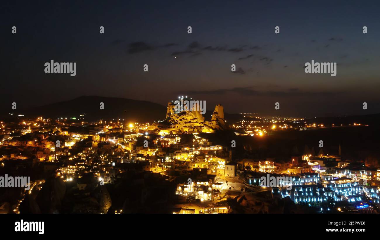 Aerial 4k top view of Cappadocia in Turkey Stock Photo - Alamy
