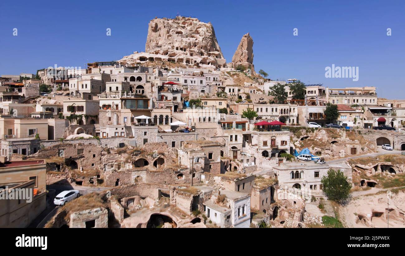 Aerial 4k top view of Cappadocia in Turkey Stock Photo - Alamy