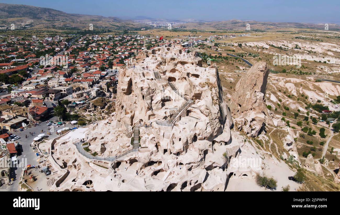 Aerial 4k top view of Cappadocia in Turkey Stock Photo - Alamy