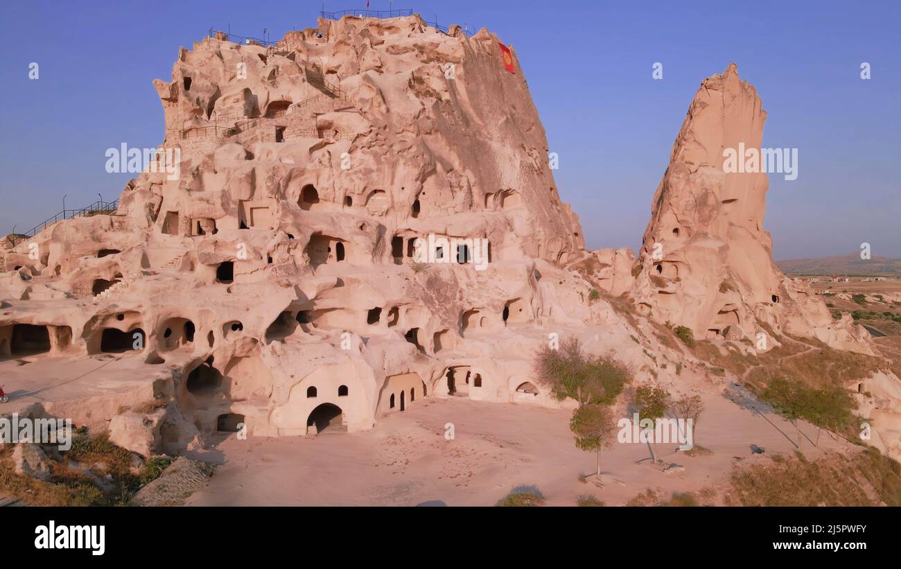 Aerial 4k top view of Cappadocia in Turkey Stock Photo - Alamy