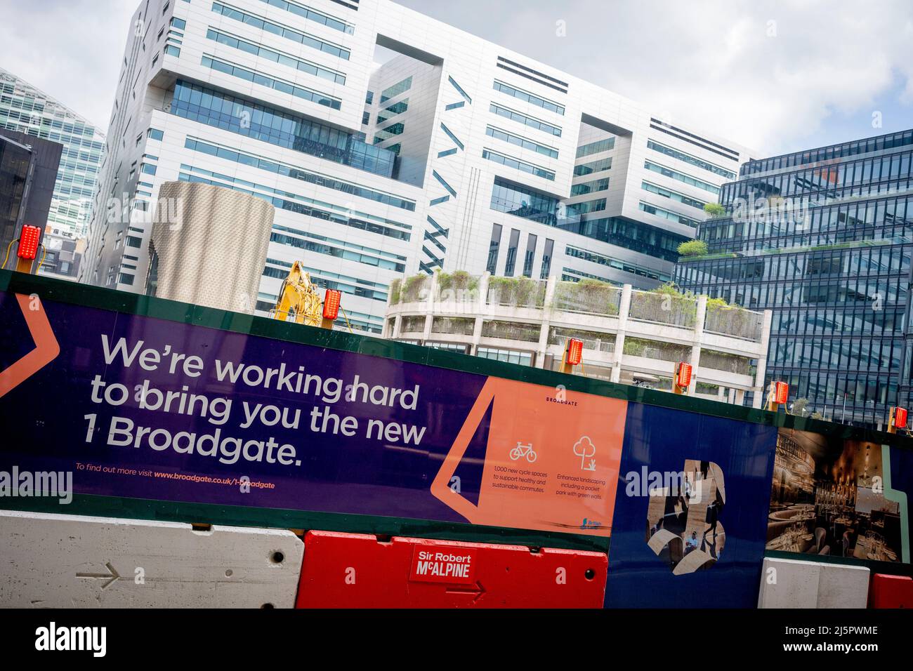An industrial landscape showing the wide open space created by the ...