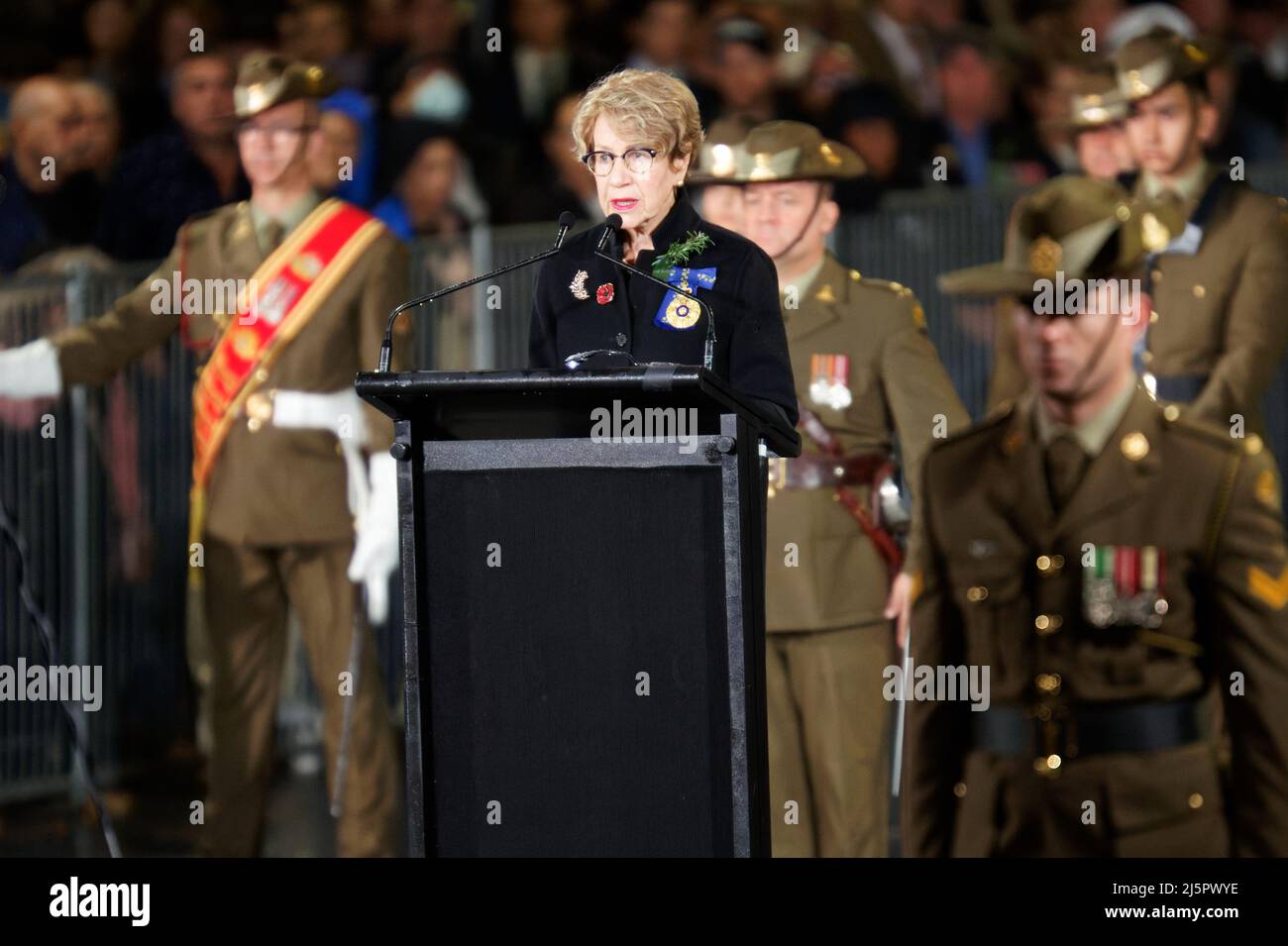 Sydney, Australia. 25th Apr, 2022. Governor of NSW Margaret Beazley ...