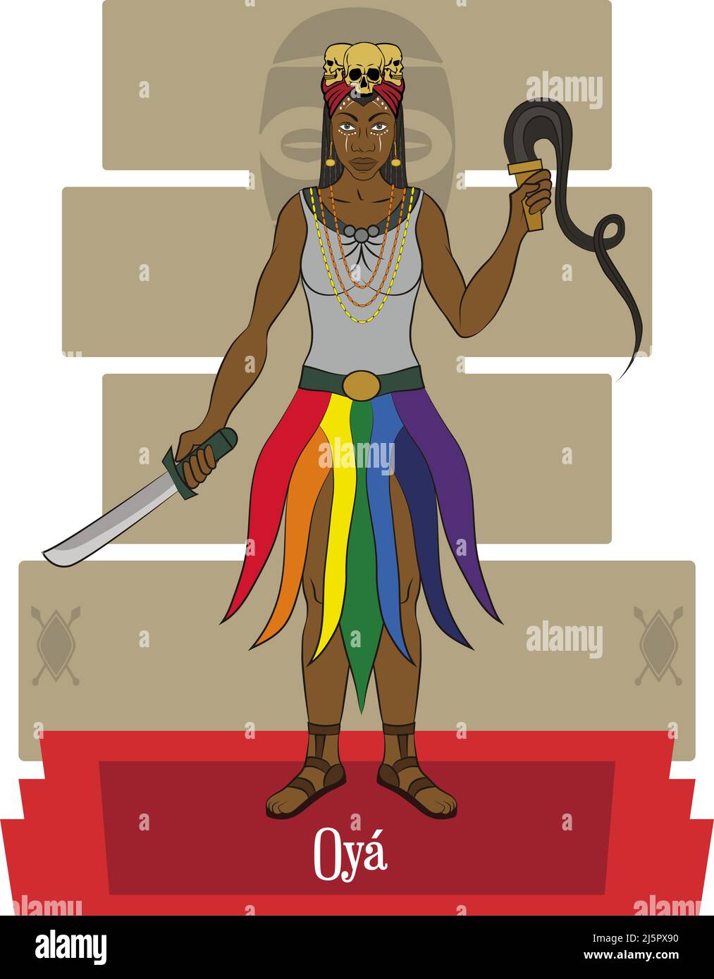 Yoruba Pantheon Yoruba Gods Men's T Shirt Back Print Thegiftio UK