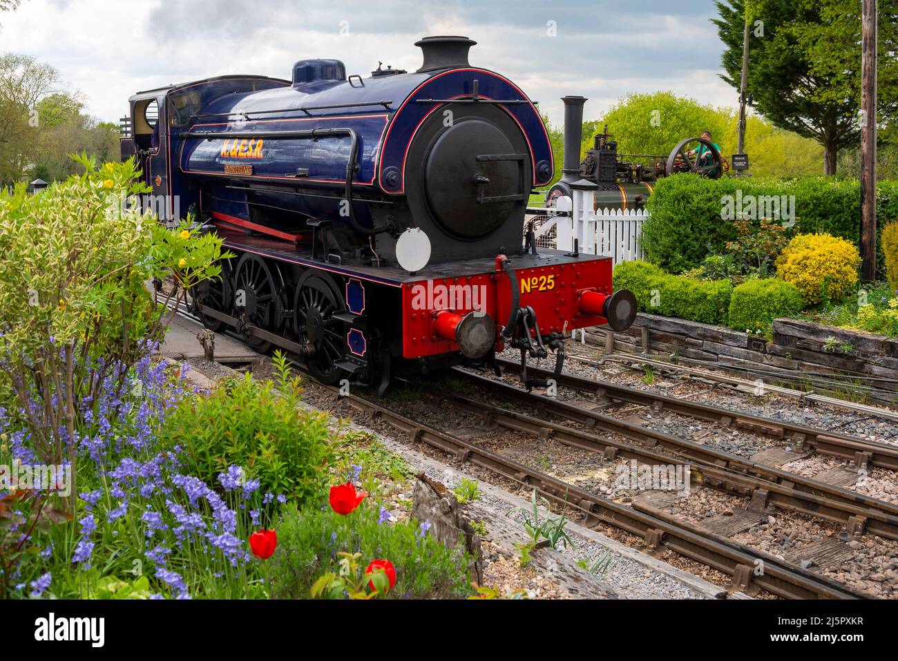 Kent & East Sussex Railway, Tenterden, Kent, UK. 25th Apr, 2022. The ...