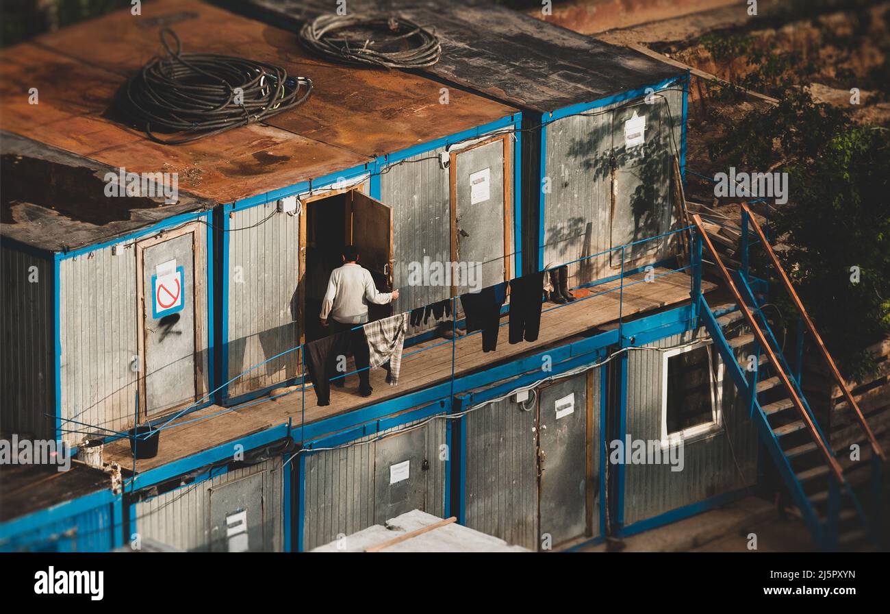 Poor housing guest workers hi-res stock photography and images - Alamy