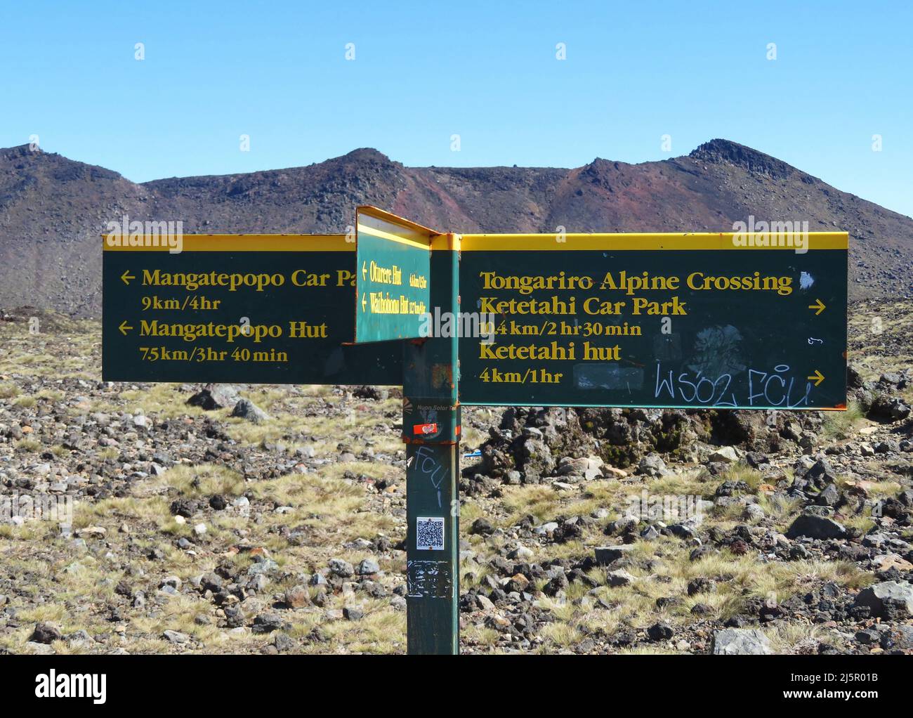The Tongariro Alpine Crossing in Tongariro National Park is a tramping ...