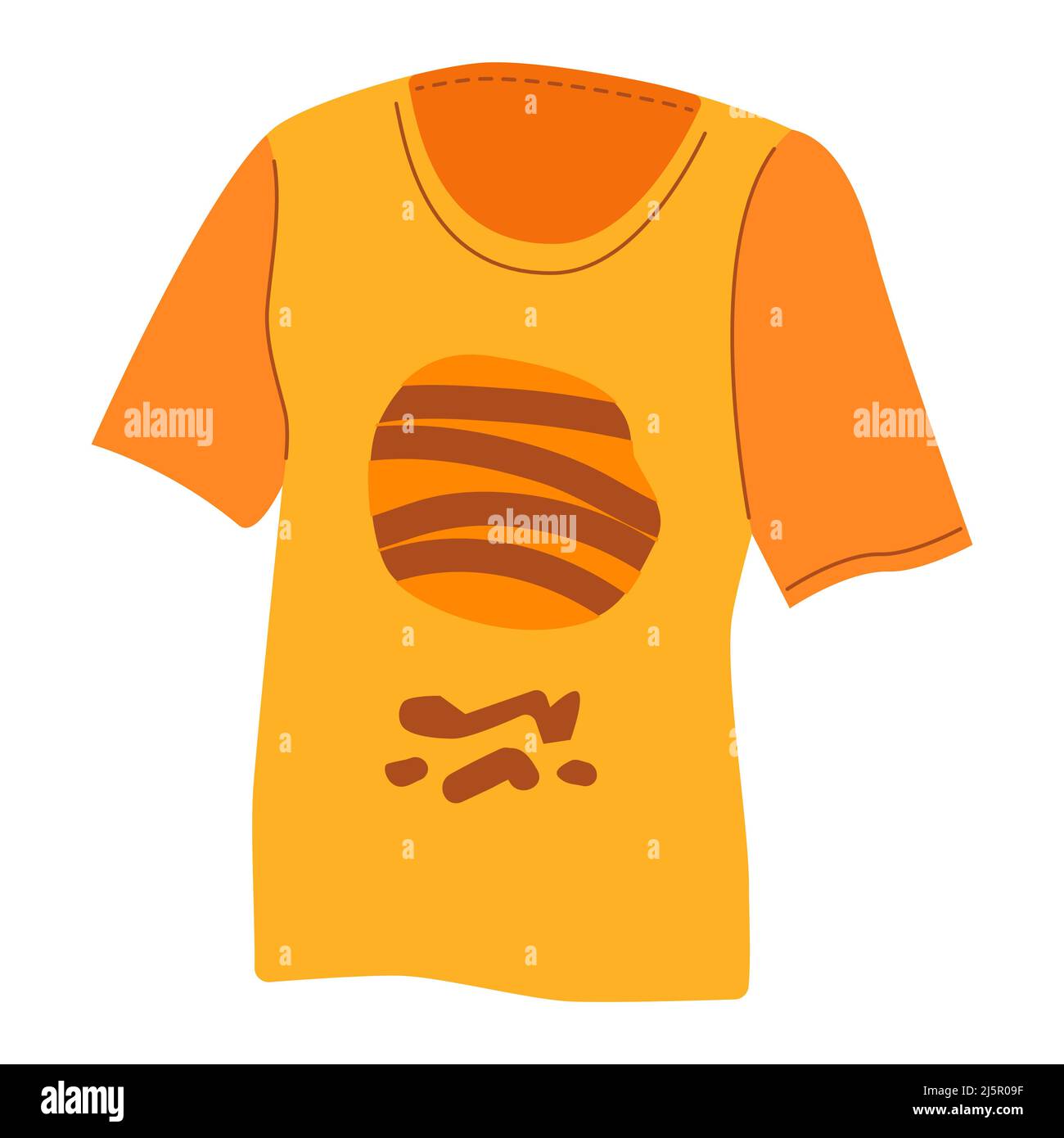 Light summer T-shirt - modern flat design single isolated object Stock ...