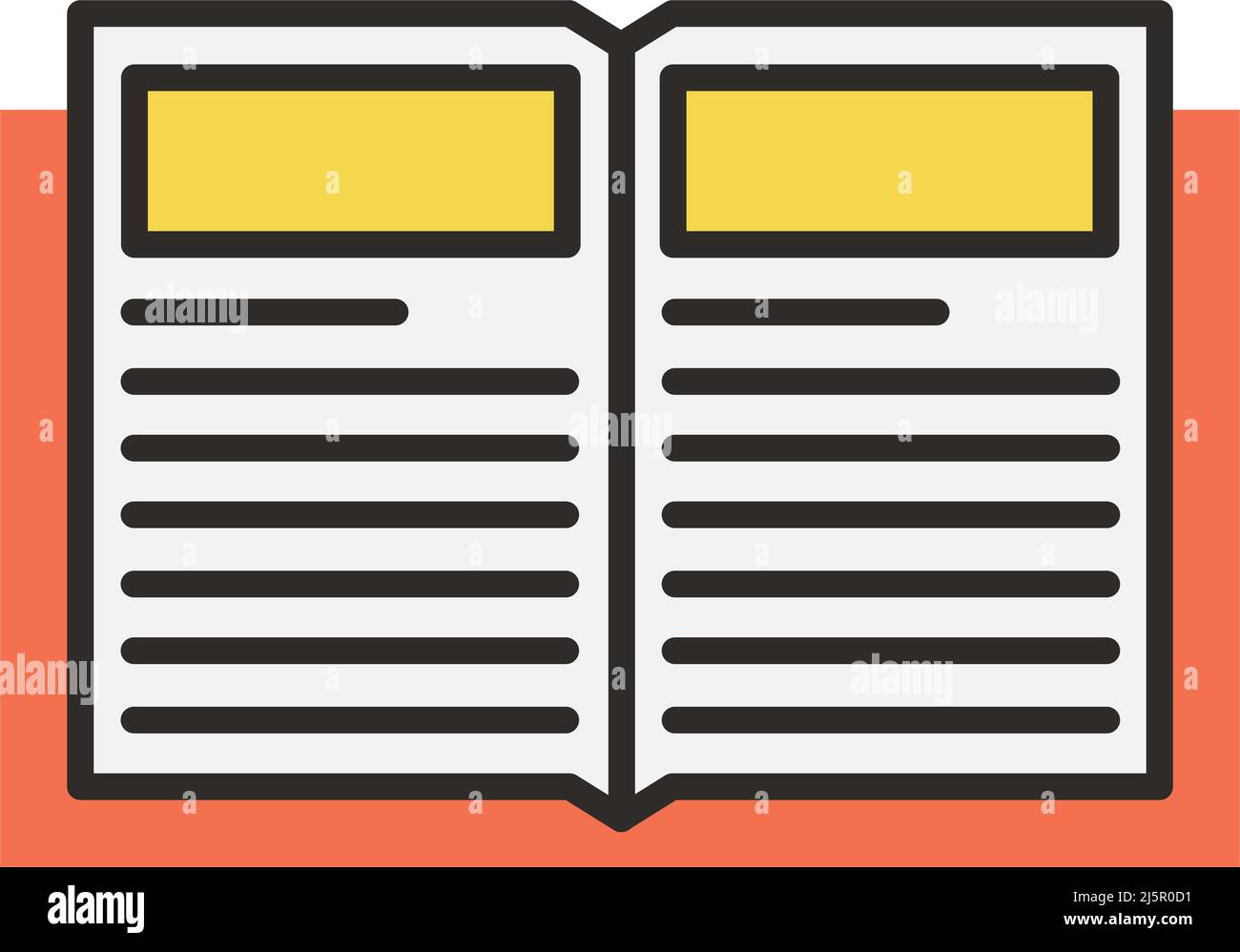 Open book icon. Vector library symbol. Dictionary, literature or novel ...