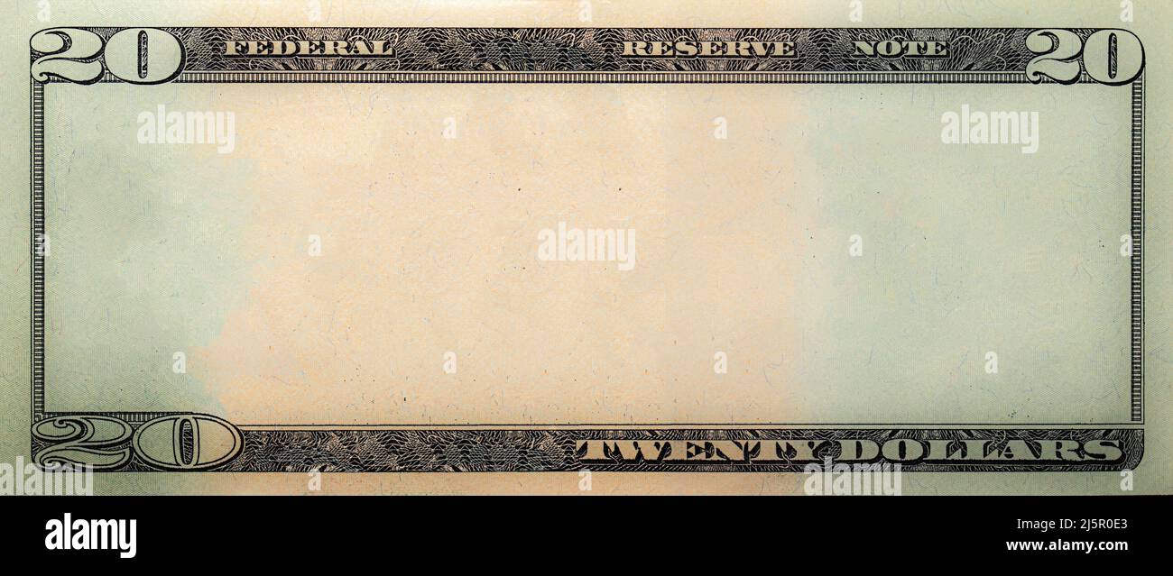 Closeup of front side of 20 dollar banknote Stock Photo - Alamy