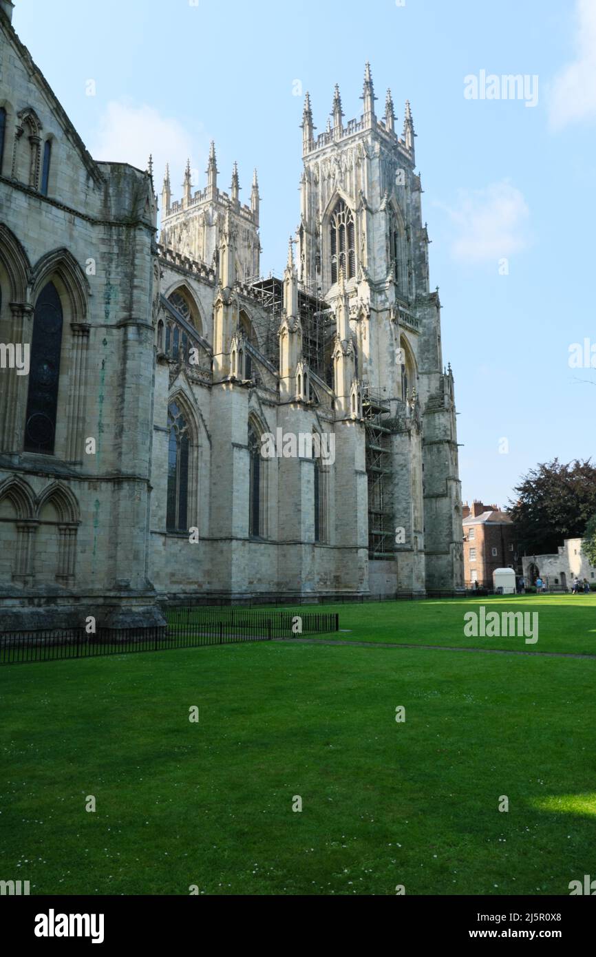 York Minsters North Face from Dean's Park In The City of York England ...