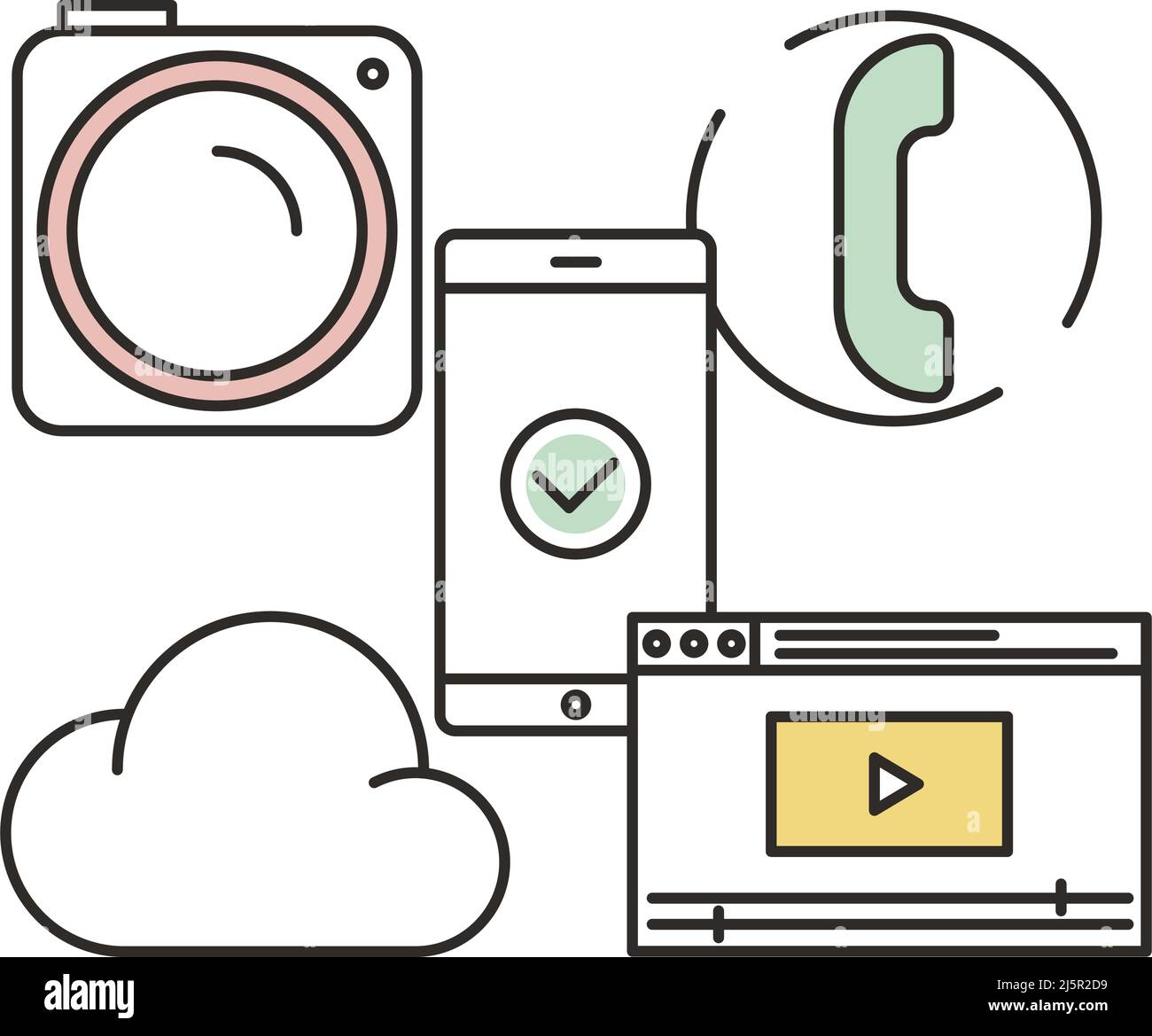 Communication icon vector symbol isolated on white Stock Vector Image ...
