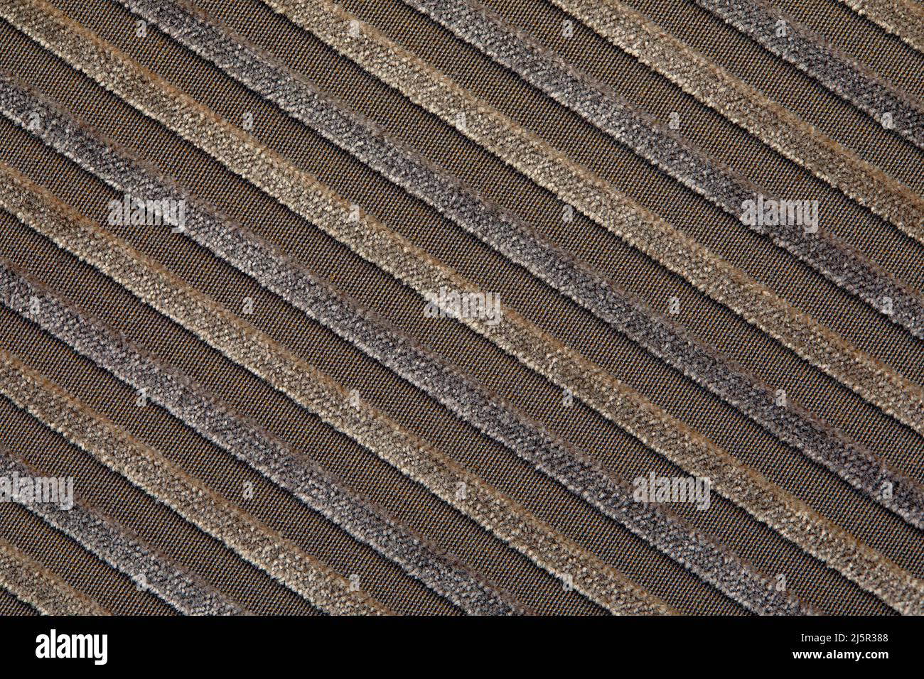 The texture of a natural beige cotton corduroy fabric with light ...