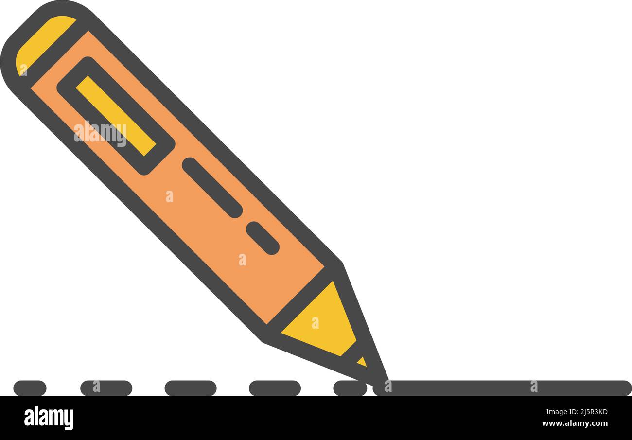 Pencil icon writing pen vector flat symbol Stock Vector Image & Art - Alamy