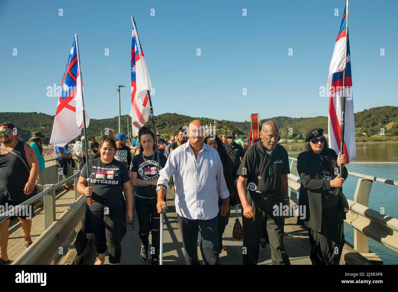 Maori waitangi day protest hi-res stock photography and images - Alamy