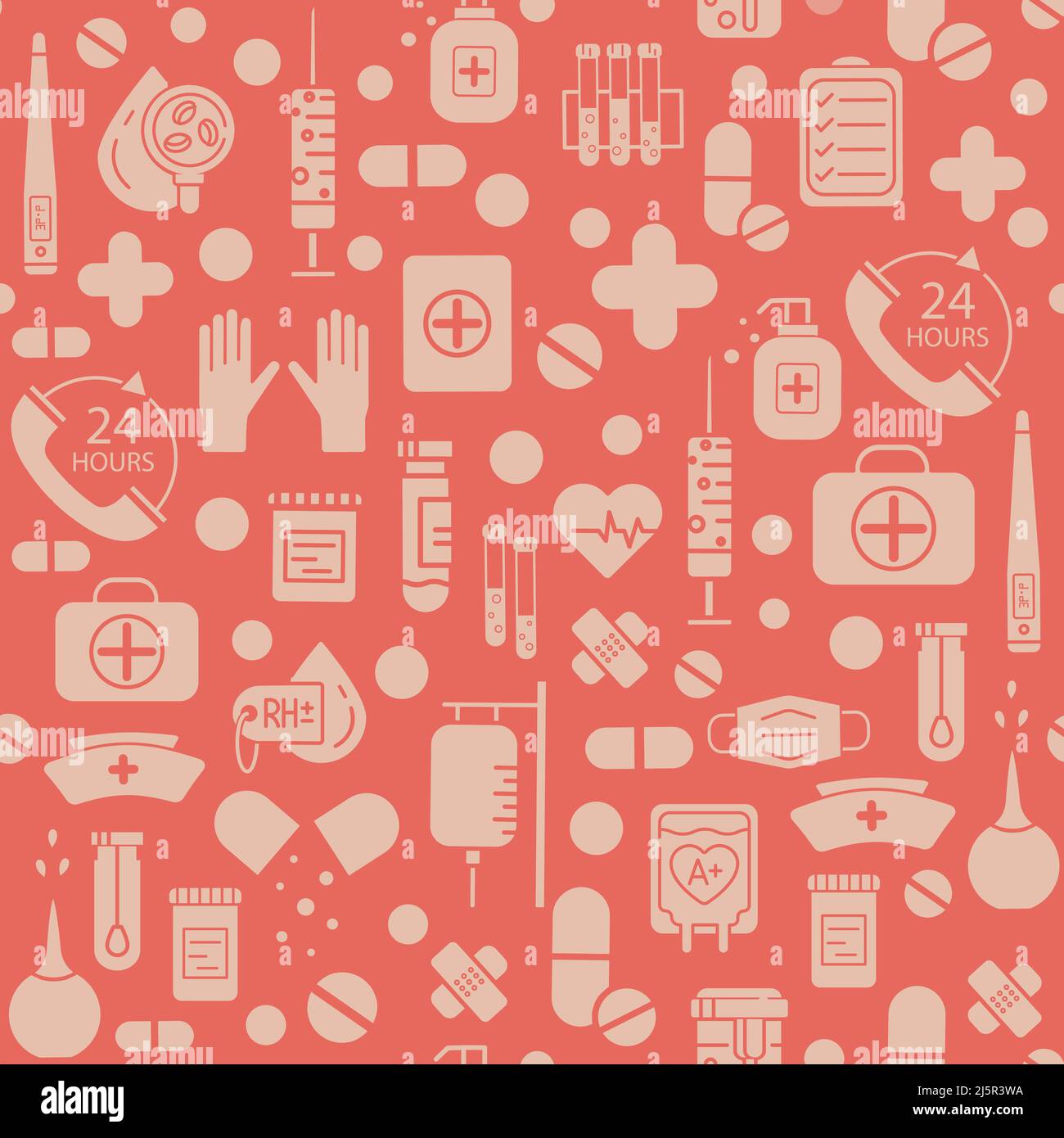 Seamless pattern with vector medical Icons Stock Vector Image & Art - Alamy