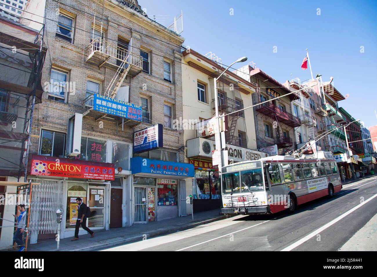 USA, San Francisco - The Chinatown in San Francisco, California, is the ...