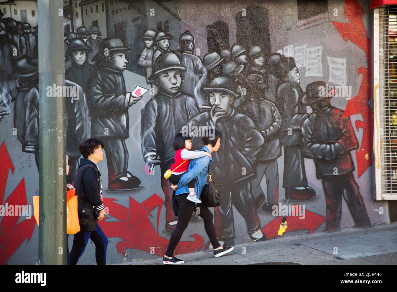 USA, San Francisco - The Chinatown in San Francisco, California, is the ...
