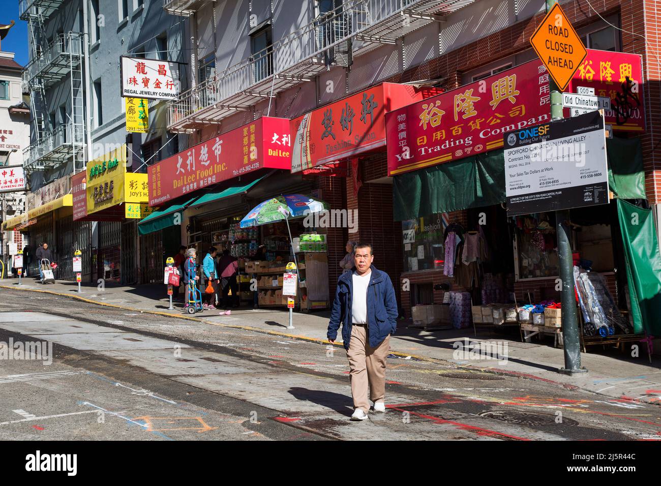 USA, San Francisco - The Chinatown in San Francisco, California, is the ...
