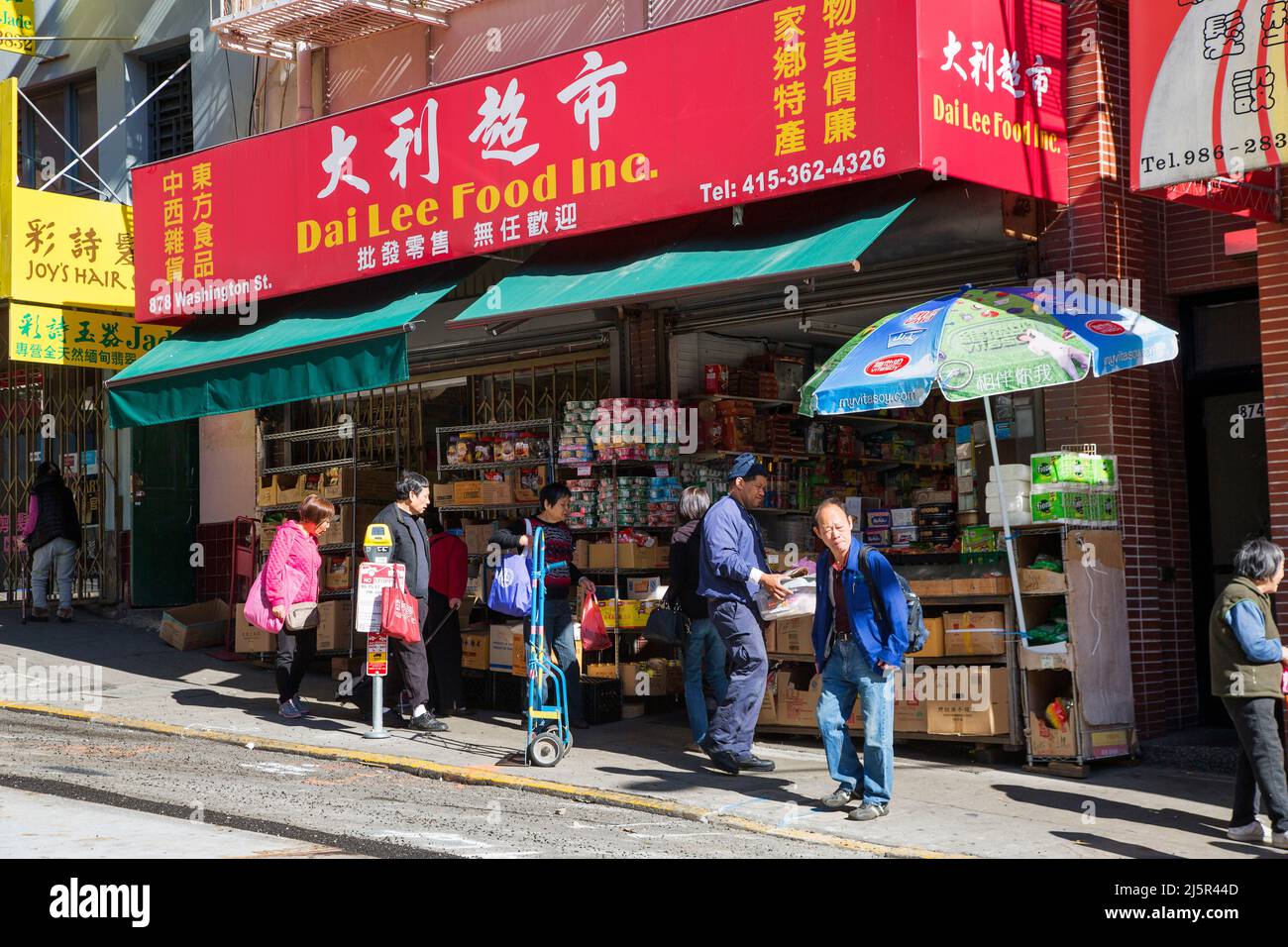 USA, San Francisco - The Chinatown in San Francisco, California, is the ...