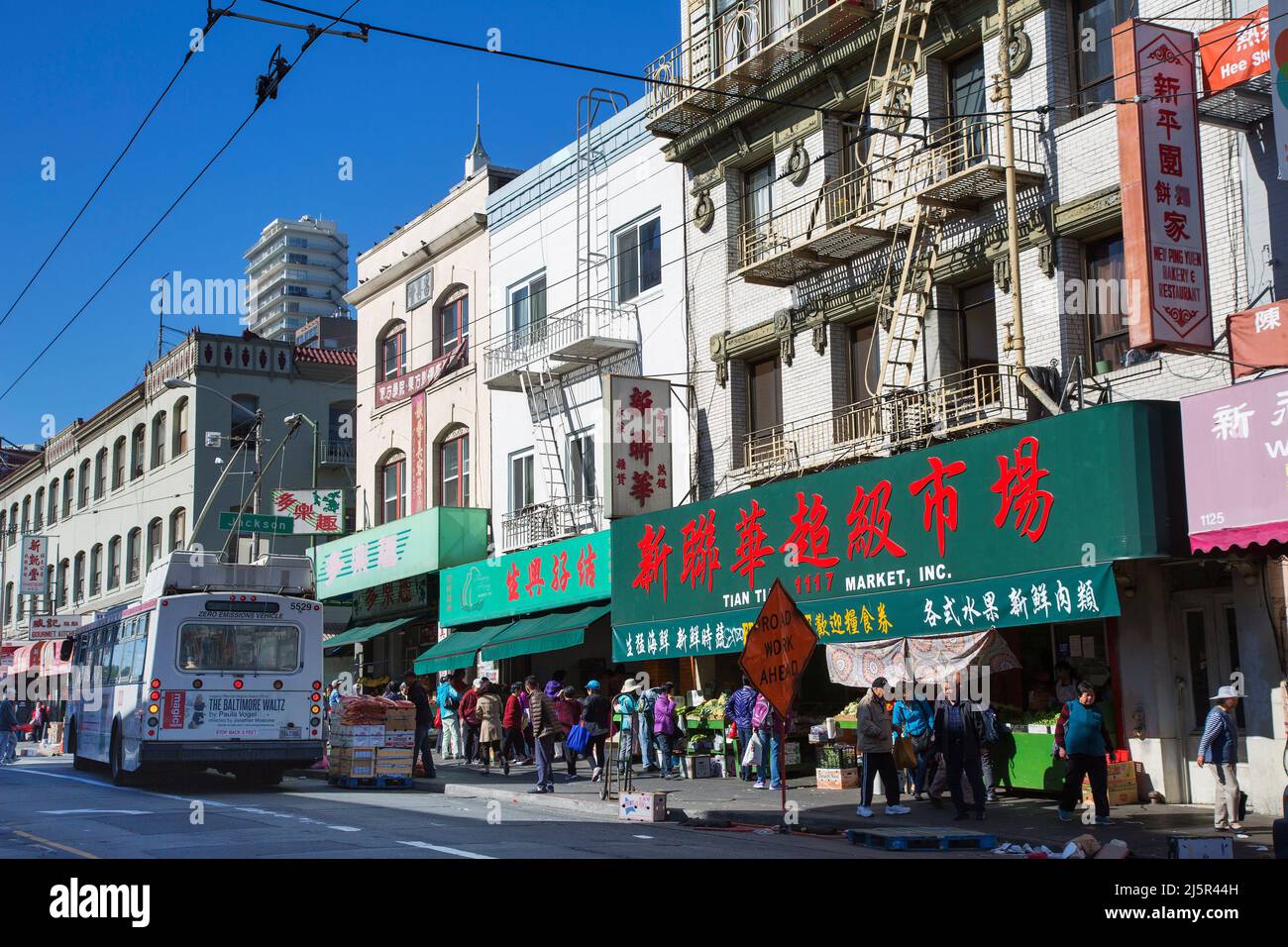 USA, San Francisco - The Chinatown in San Francisco, California, is the ...