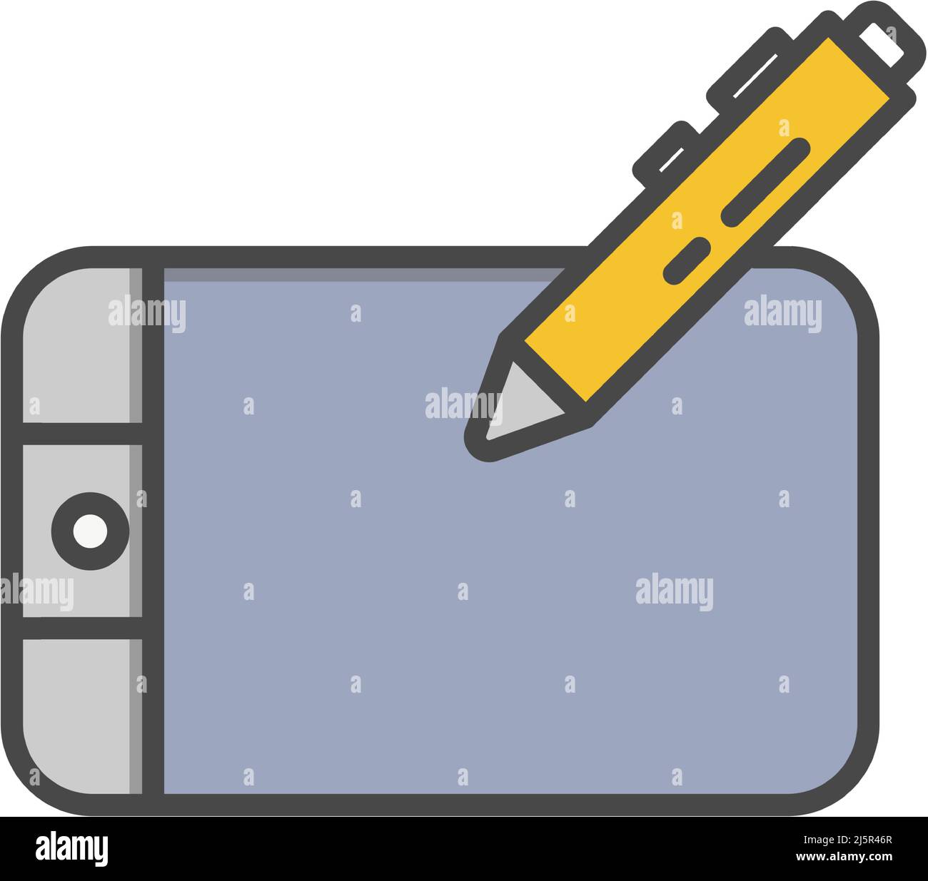 Digital tablet with pen icon vector illustration Stock Vector Image ...