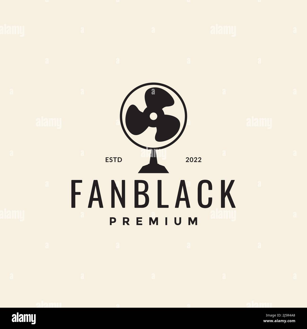simple fan wind hipster logo design vector graphic symbol icon ...