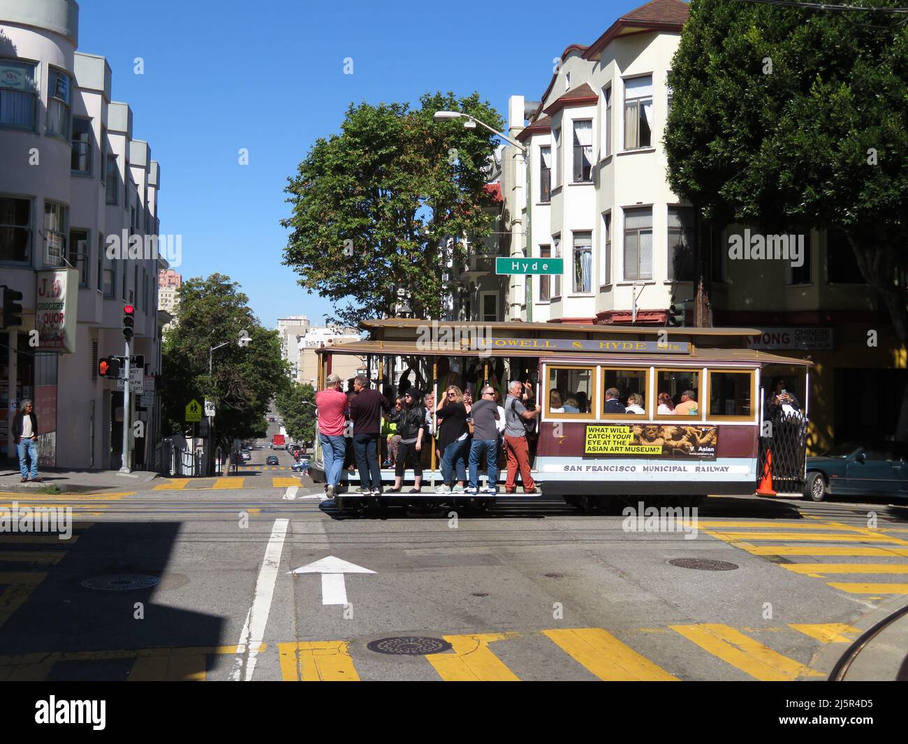USA, California - San Francisco's cable car system is the world's last ...