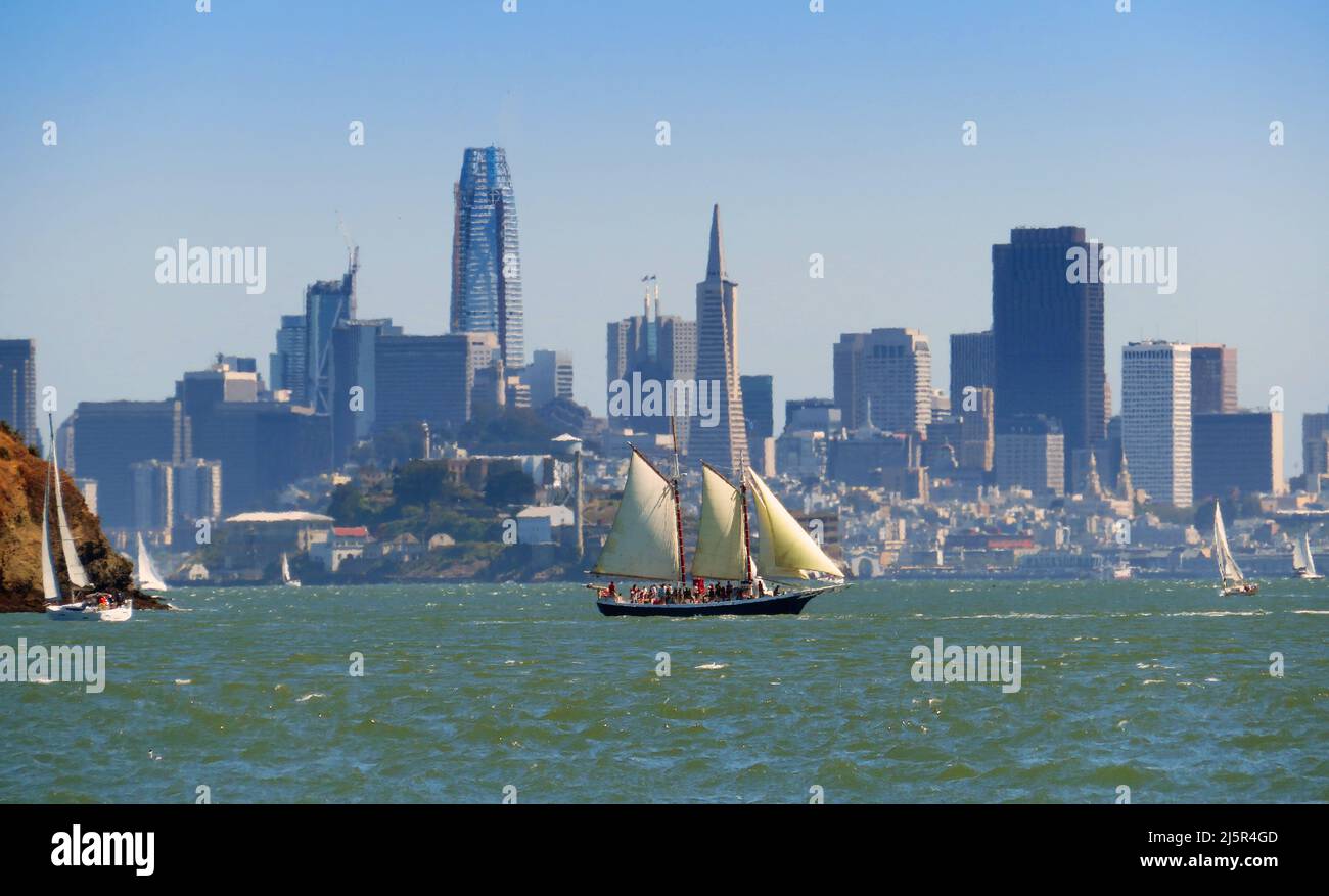 USA, San Francisco Bay is a shallow estuary in the U.S. state of ...
